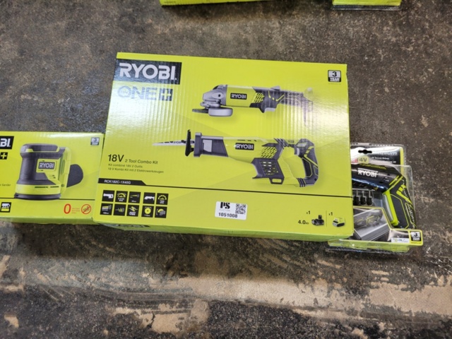 Ryobi (Hand grinder+Tiger saw+Angle grinder+4V Chisel) - PS Auction ...