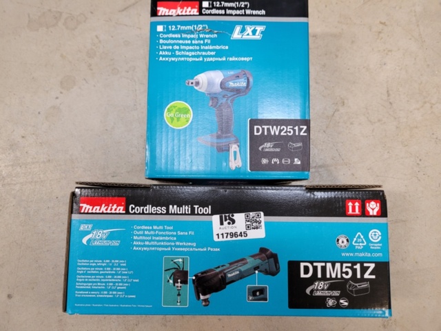 Makita Cordless Nut Driver + Makita Cordless Multitool - PS Auction ...