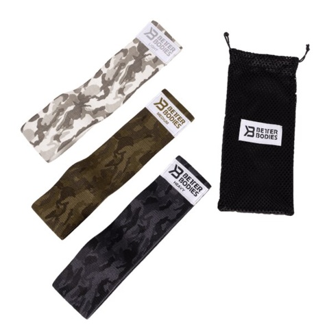 6 pcs 3-pack Better Bodies Glute Force exercise bands camo - Shipping ...