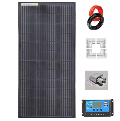 Solar cell package 140 W Monocrystalline for motor home, caravan & boat ...