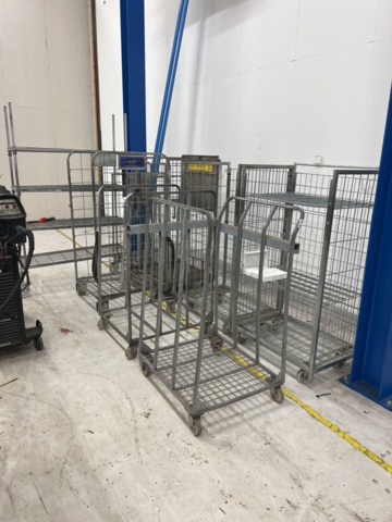 Grid trolley/grid shelves - 8 pcs - PS Auction - We value the future ...