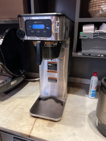 Coffee maker with accessories - Bunn ICBA. CE 220-240V Euro - PS ...