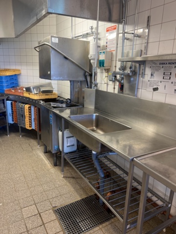 Dish station with in and out bench & more - Wexiödisk WD-6E - PS ...