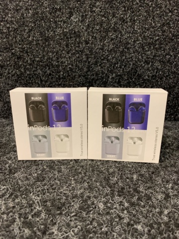 2 wireless headphones inpods 12 Grey - PS Auction - We value the future ...