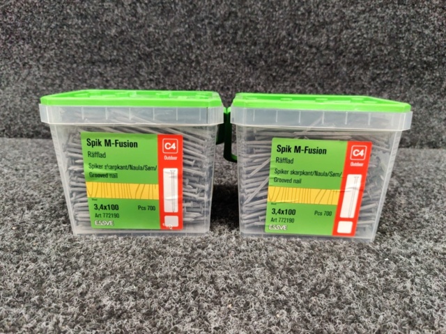 1400 pcs Nail grooved Essve 3.4x100 mm - PS Auction - We value the ...