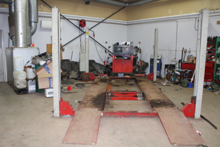 4-pillar lift 4 tons with jack & wheel adjuster - OMA 524/Hunter H111 ...