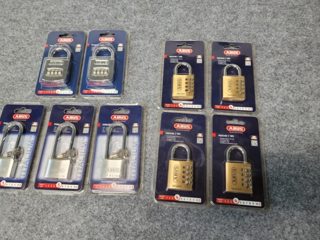 Abus MyCode 165 4pcs & Prestige Code 160 2pcs & Titalium 64 3pcs - PS Auction - We value the ...
