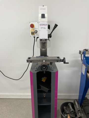 Milling machine with accessories - Optimum Optimill BF-16V - PS Auction ...