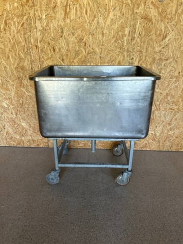 Stainless steel tub on wheels - PS Auction - We value the future ...