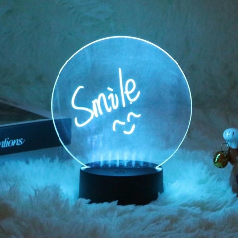 Drawable Acrylic Lamp - LED Decorative Light with Own Motif - Free ...