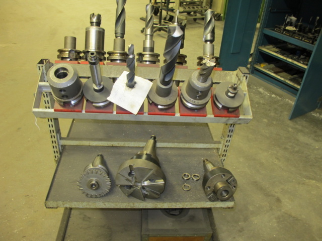 Trolley with various drill/milling tools - PS Auction - We value the ...