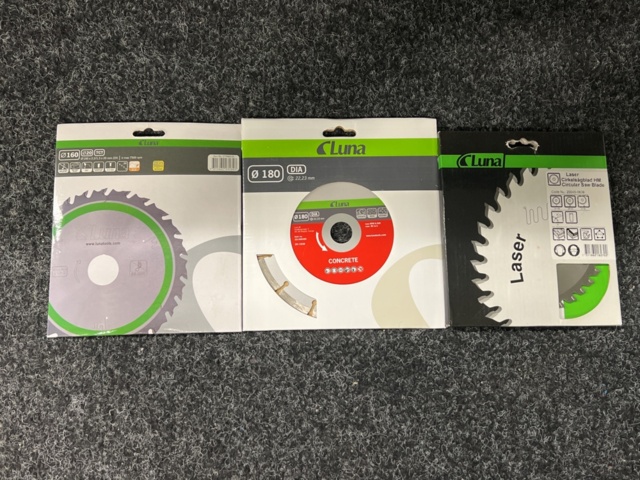 Soft Disc 3-Piece Circular Saw Blade Set - 3 Inch HSS, Diamond & Glass ...