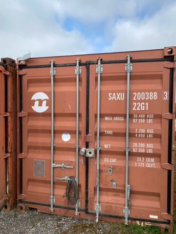 20 foot container with puck lock - PS Auction - We value the future ...