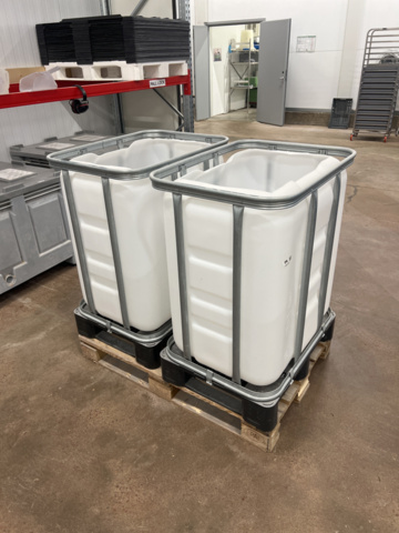 IBC container, 300l, 120x80cm plastic pallet - PS Auction - We value ...