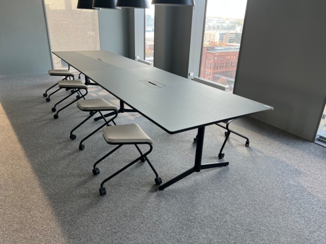 Conference table with 9 office stools (Lammhults and Edsbyn) - PS ...
