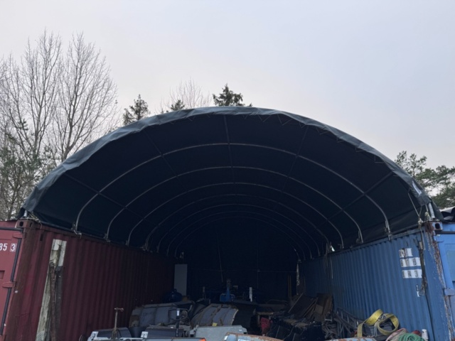 Container arch / Storage tent for installation between containers - PS ...