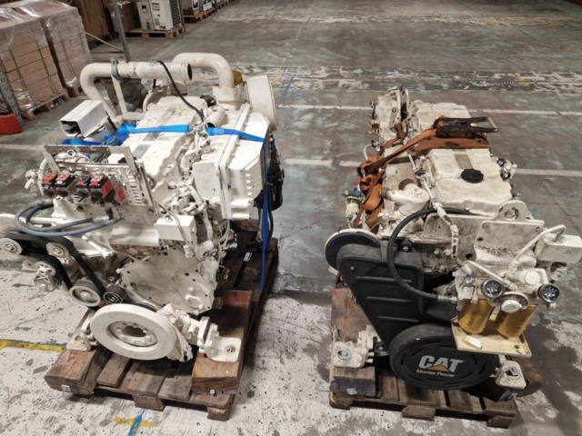 Auxiliary engines 2 pcs with many accessories - CAT C9 (CCW) - PS ...