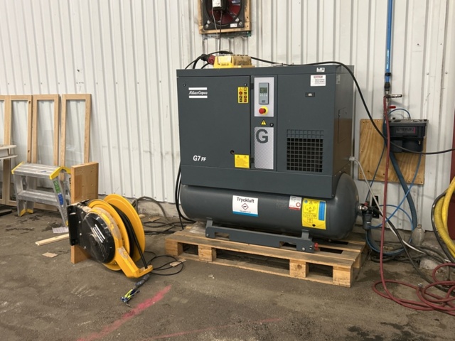 Screw compressor Atlas Copco G7 FF -2017 - PS Auction - We value the ...