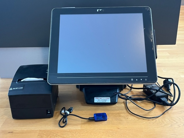 Cash register system with receipt printer and control unit, FEC AP3615 ...