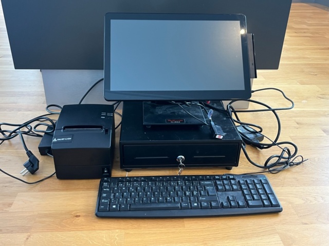 POS system with receipt printer, control unit and drawer, POSLAB WP9690 ...