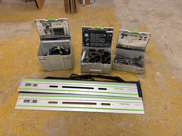 Plunge saw with rails and storage boxes - Festool TS 55 REBQ - PS ...