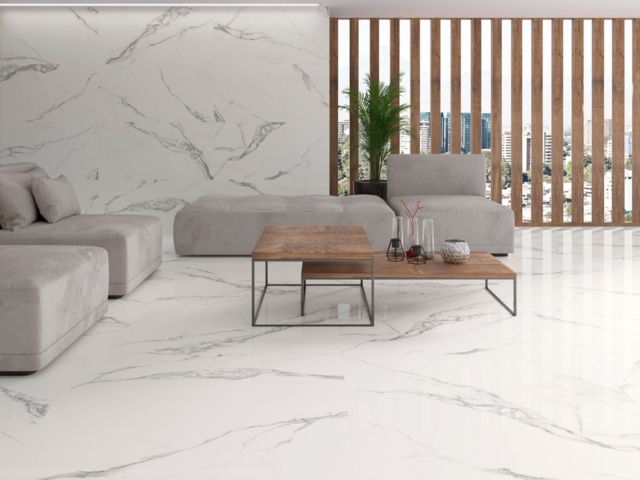 Granite ceramic White Marble, 120 square meters, 30x60 - PS Auction ...