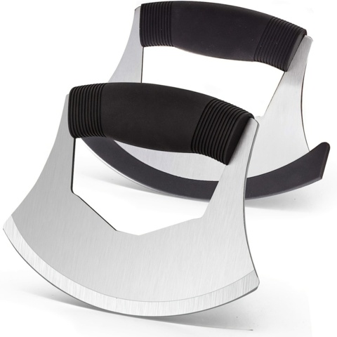 2 pcs Kitchen cleaver/pizza slicer/Ulu - Free shipping - PS Auction ...