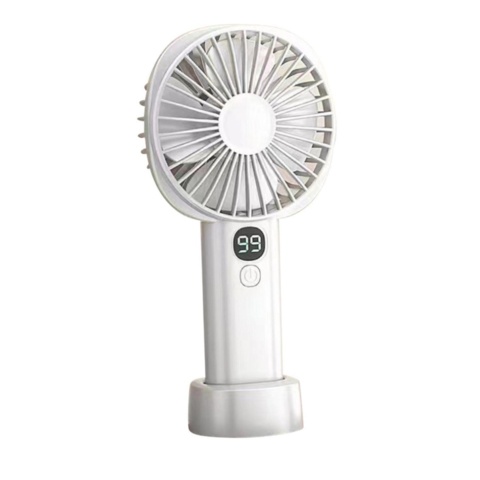 Portable LED fan, 2 pcs, rechargeable battery, white - Shipping ...