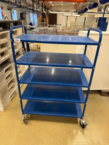 Trolley with sheet metal shelves - PS Auction - We value the future ...