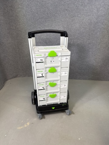 Tool trolley with power tools and batteries - Festool SYS-Roll - PS ...