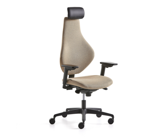 Office chair HURRAY, high back, sand - PS Auction - We value the future ...