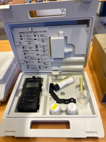 Portable oxygen measuring instrument – an oximeter (model Oxi 330 from ...