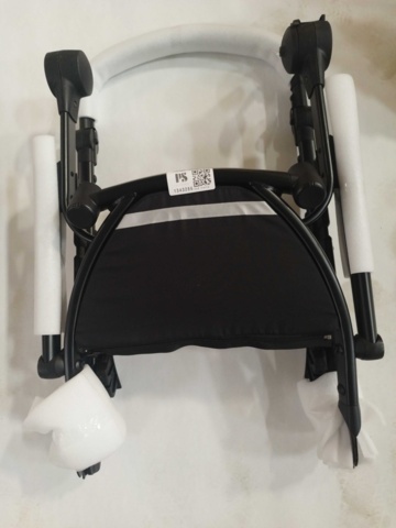Stroller chassis - black frame, foldable, foam protection on handle ...