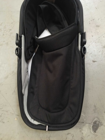 Stroller, Joolz - carrycot, black, canopy, zipper, brackets - PS ...