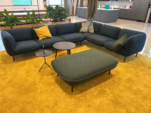 Lounge group with corner sofa, stool and table - Edsbyn Gather - PS ...