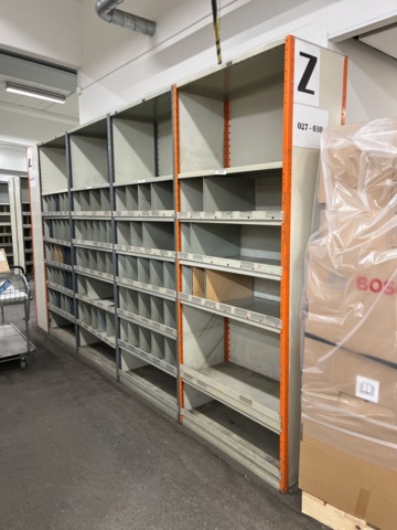 Storage rack/Sorting rack with sheet metal shelves Z 027-030 - PS ...