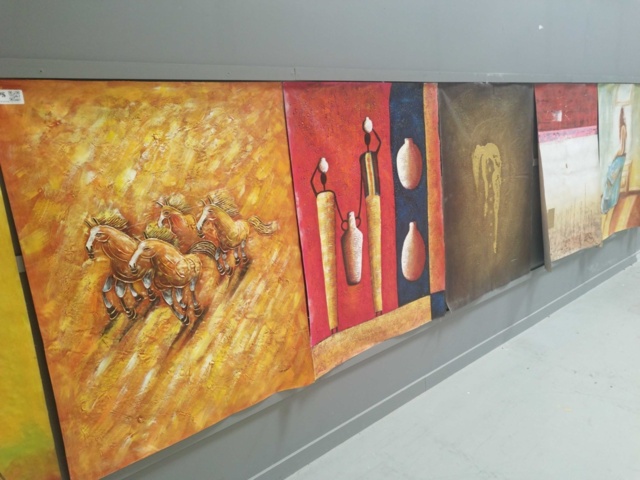 Tavlor, 10st – canvasduk, storlek 130x100cm, blandade motiv - Auktioner ...