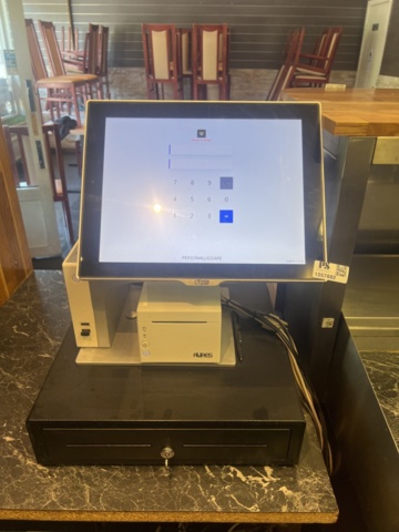 Cash register with cash box and receipt printer Aures - PS Auction - We ...