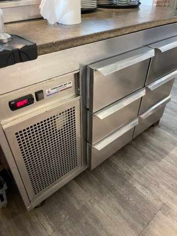 Stainless steel refrigerated counter with 6 drawers – Yorkland REF AB ...