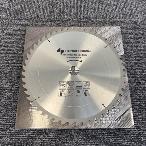 2 st Sågklingor ETE Professional 305mm x 48T - Fri frakt - Auktioner ...