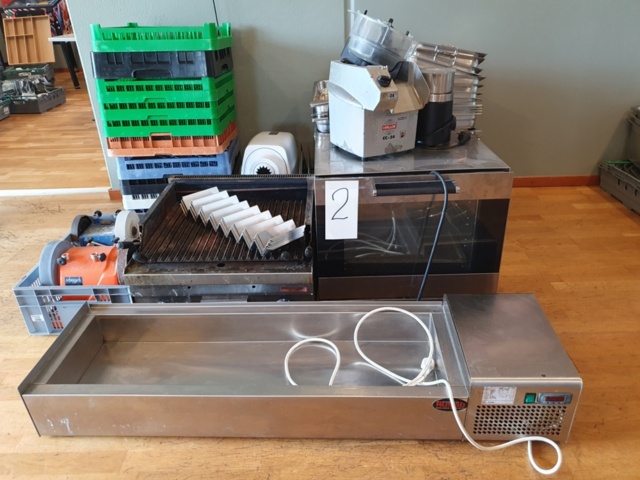 Lava stone grill Gas, SMEG oven, cooling rack, GN tray 1/1, Pouring ...