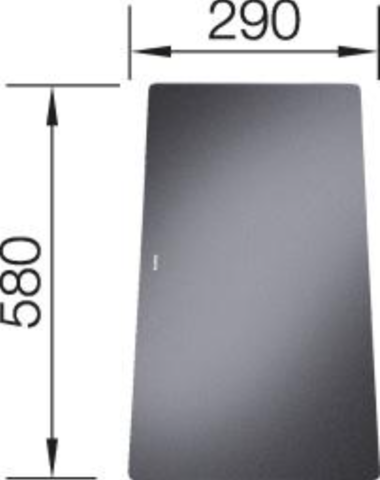 Cutting board - Blanco, 580x290 mm, glass - PS Auction - We value the ...