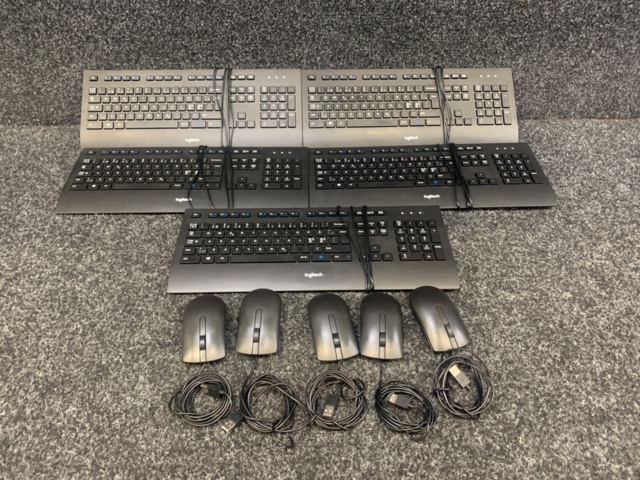5 keyboards and mice, Logitech & Dell - PS Auction - We value the ...