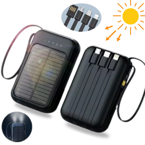 4-in-1 solar powered power bank – 10,000 mAh - PS Auction - We value ...