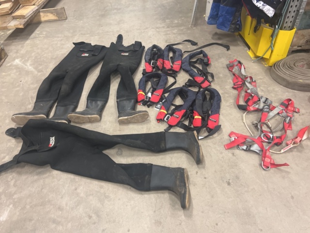 Personal protective equipment - waders, life jackets, fall protection ...