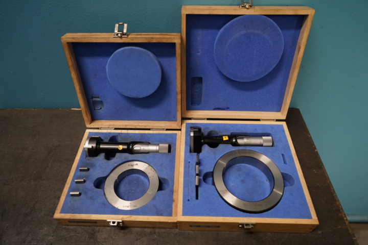 2 Bowers internal micrometers with ring dimensions 64.001 mm and 90.002 ...