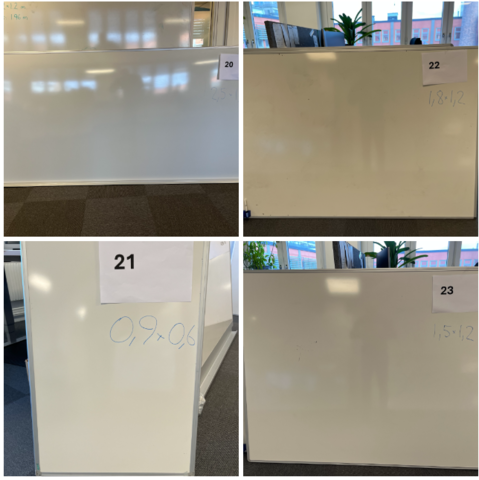 Whiteboards, 5 pcs – different sizes - PS Auction - We value the future ...