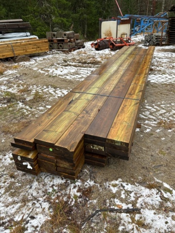 Pressure-impregnated joists - mixed dimensions 34pcs - PS Auction - We ...