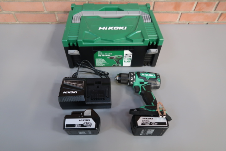 Screwdriver HiKOKI DS18DBSL(S) with 2 x 5.0 Ah batteries and charger ...