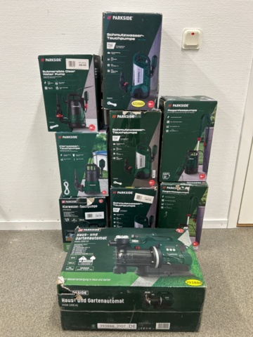 Pumps 9 pcs - Parkside - PS Auction - We value the future - Largest in ...